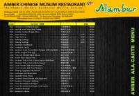 Menu Amber – Al Amber